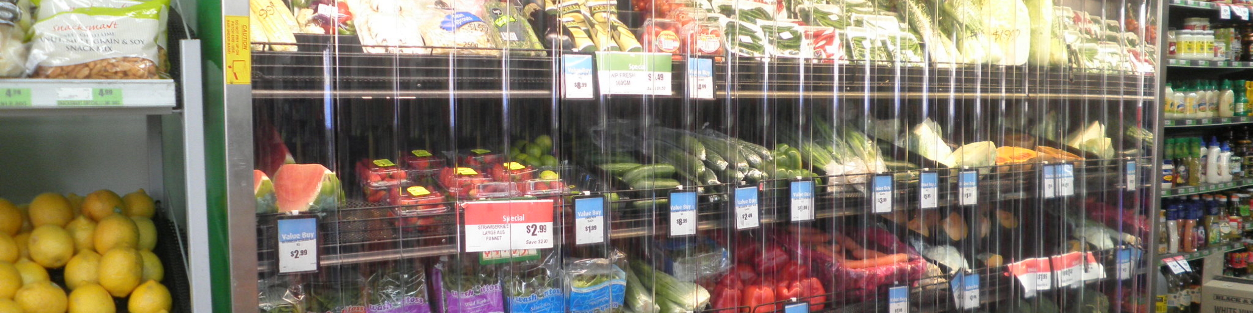 Open Fridge & Food Displays | Strip Doors